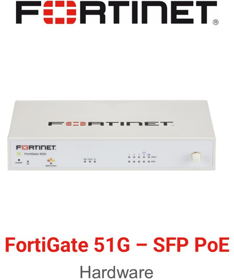 Fortinet FortiGate-51G SFP POE (FG-51G-SFP-POE) | EnBITCon Systemhaus